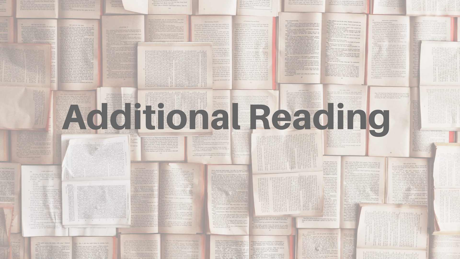 Additional Reading - Let 'em go Barefoot